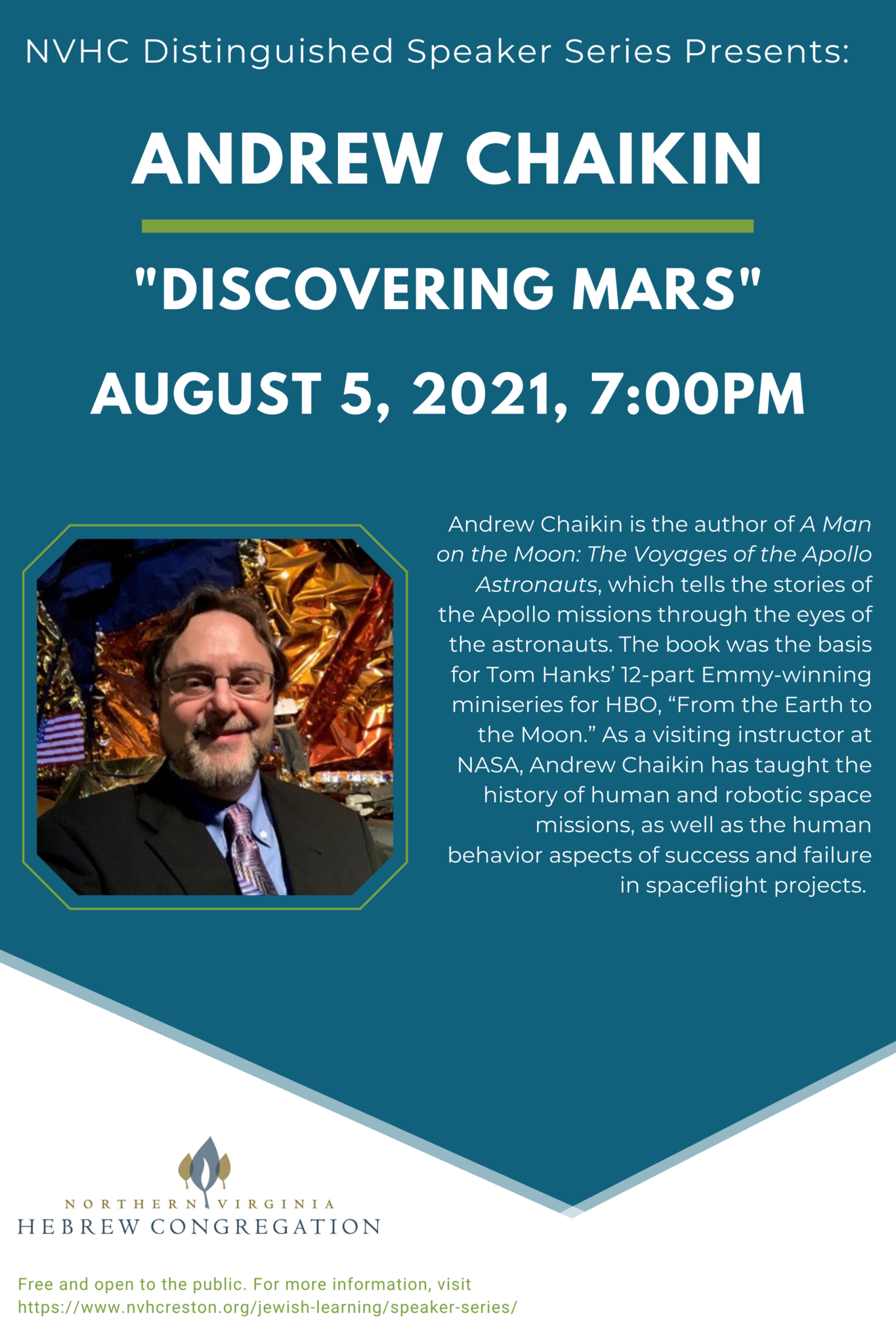 Speaker Series: Andrew Chaikin - NVHC